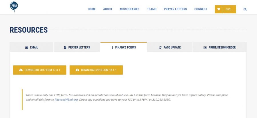 Download the Current EOM Form – FBMI