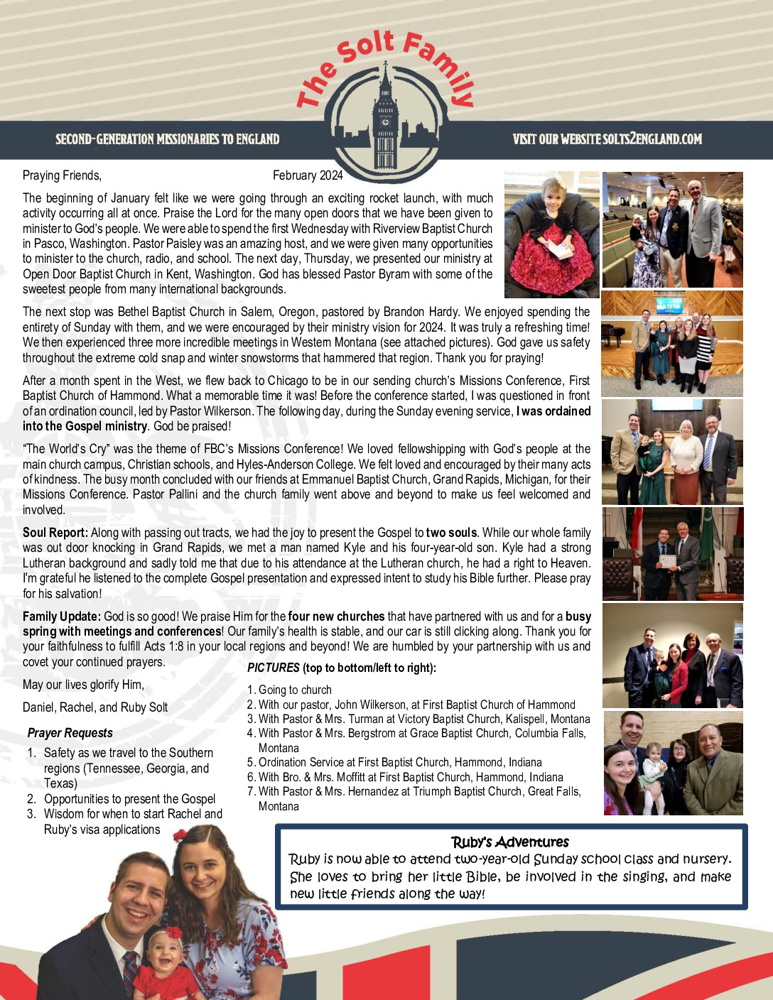 Daniel Solt February 2024 Prayer Letter – Revision – FBMI
