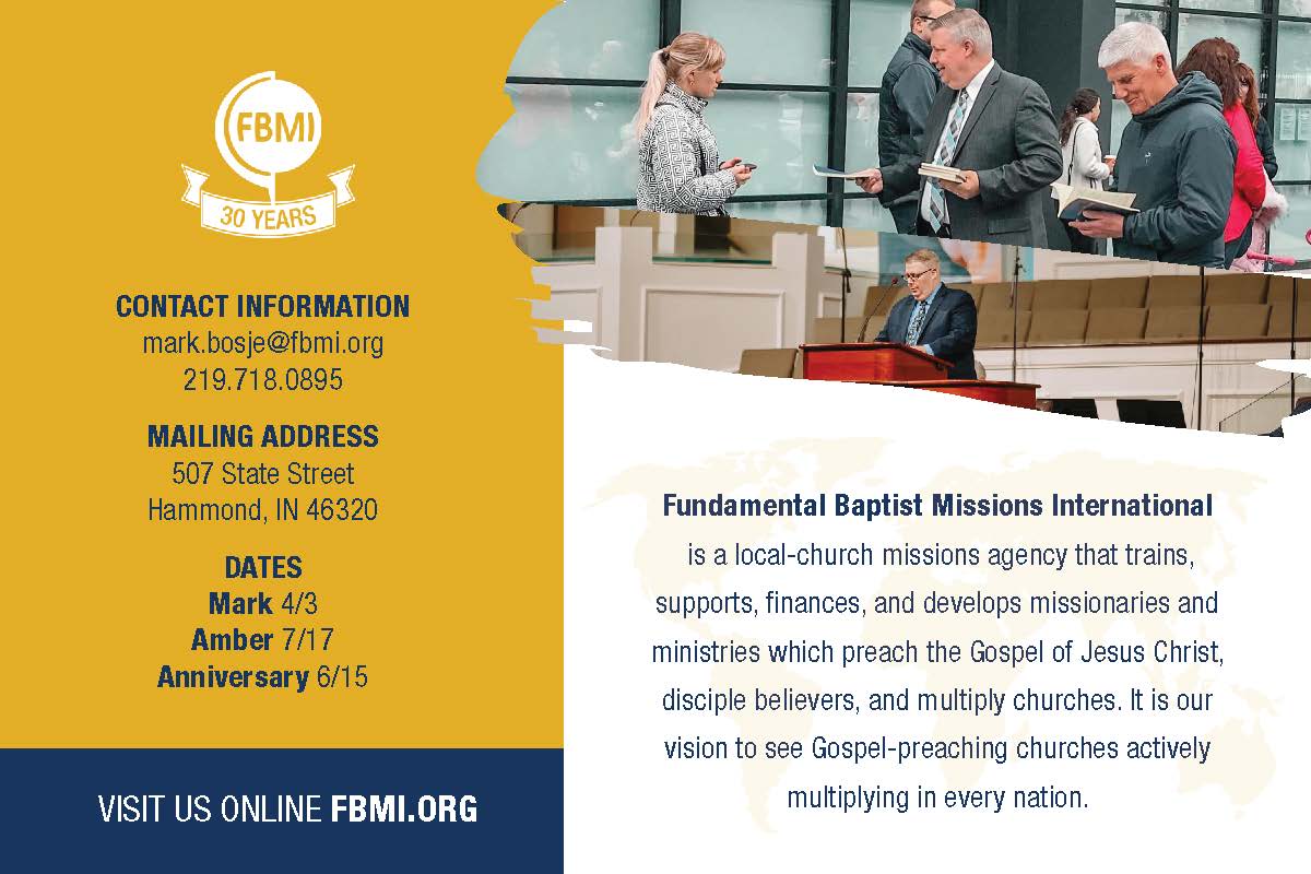 Bosjes’ Contact Info – FBMI